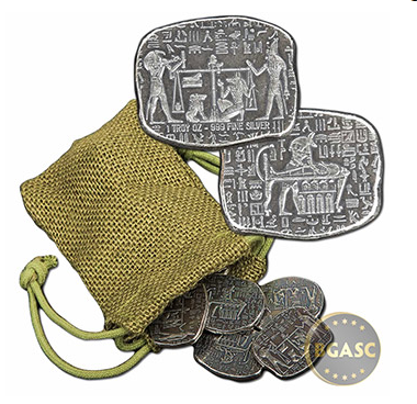 Egyptian Themed Silver Rounds and Bars - BGASC Gold & Silver Blog